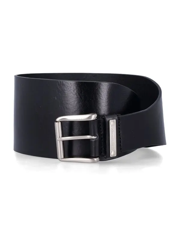 Paloma Wool Wide Leather Belt With Buckle