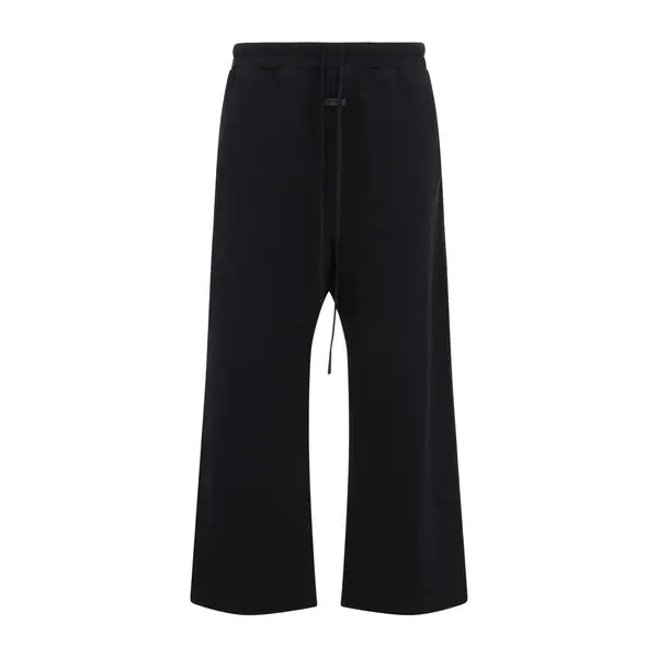 Fear Of God Wide-leg Cotton Sweatpants For - Black