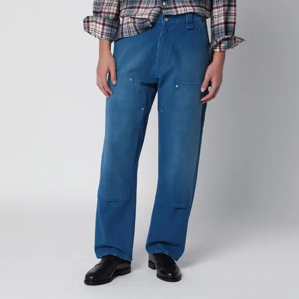 WILLY CHAVARRIA Carpenter Workwear Cotton Jeans With Reinforced Knees