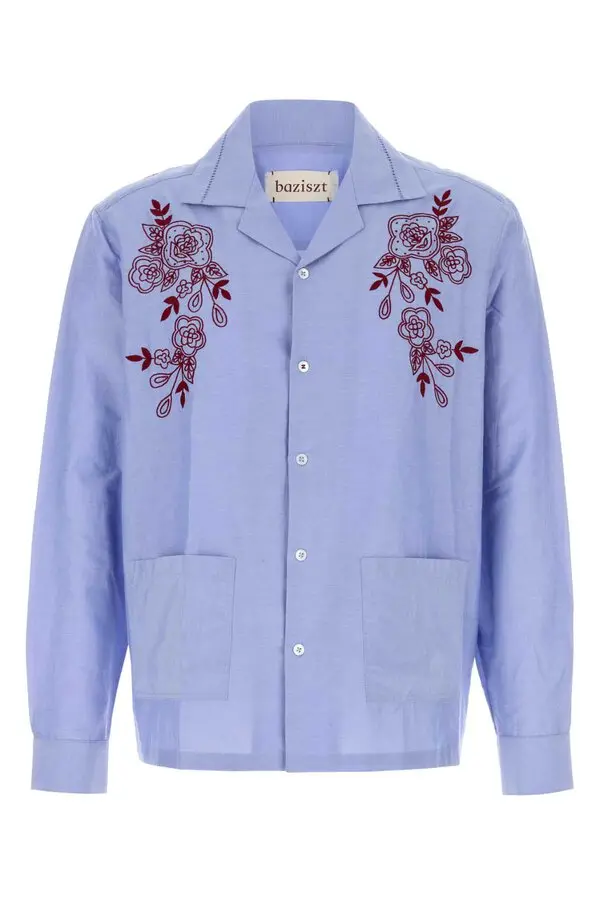 BAZISZT Celeste Cotton-silk Blend Shirt
