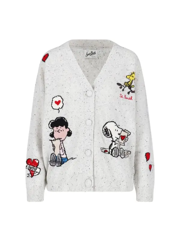 MC2 SAINT BARTH Graphic Button-front Cardigan Sweater