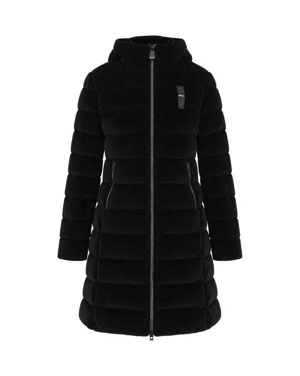 BLAUER. Hooded Quilted Puffer Coat - Nero