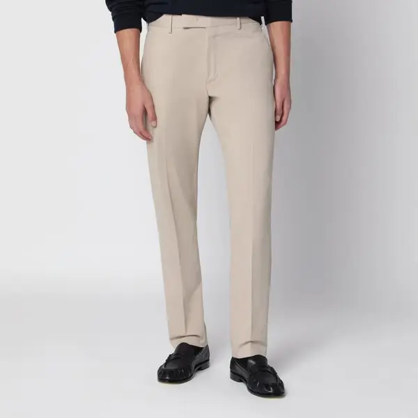 PT TORINO Rebel Slim-fit Tailored Trousers In Cotton-cashmere Blend