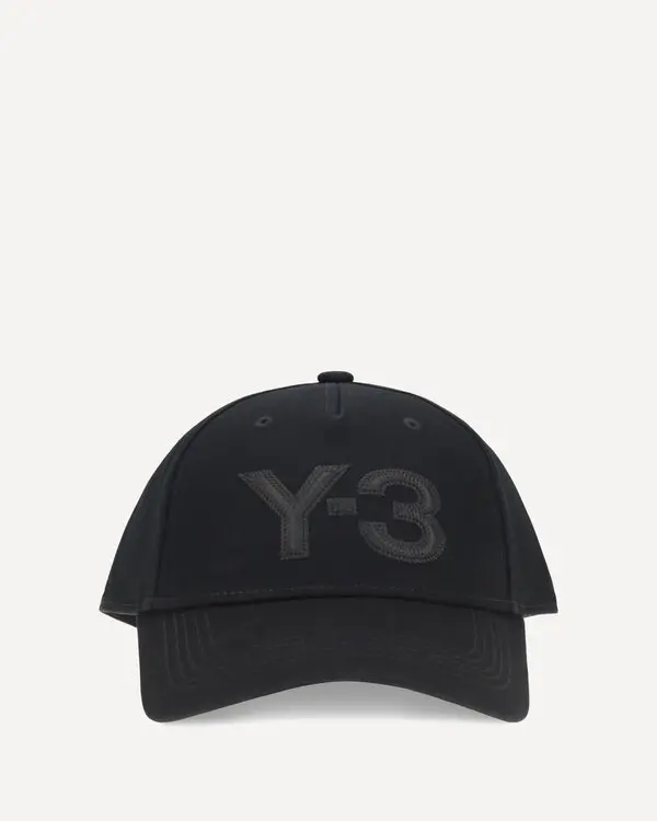 Y3 Logo Baseball Cap - Black