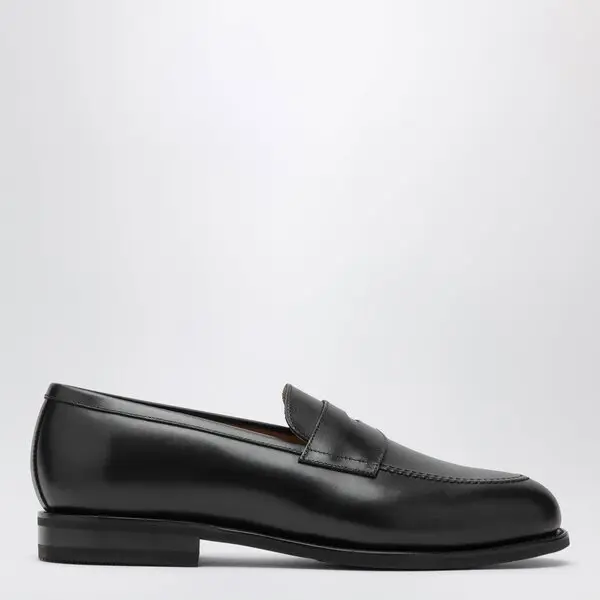 MORJAS The Penny Loafers In Smooth Leather With Rounded Toe