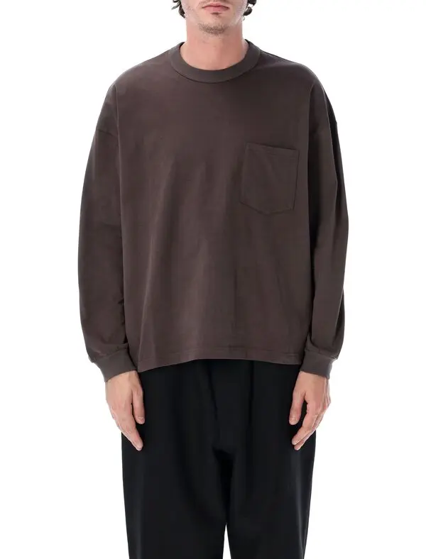 Comme Des Garçons Long-sleeve Pocket T-shirt - Mocha