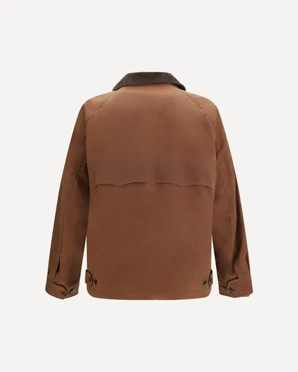 BARACUTA Waxed Cotton Deck Jacket