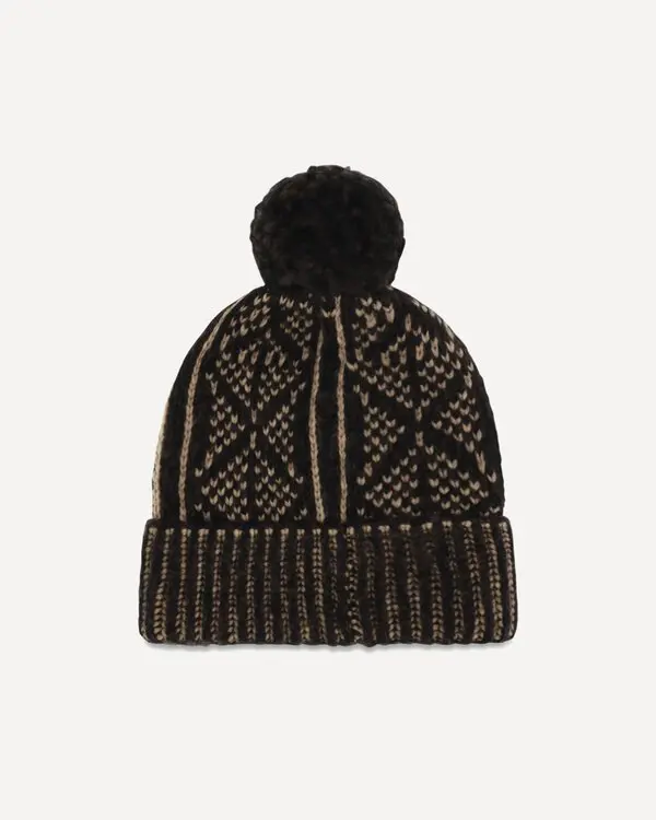 Moncler Alpaca, Wool And Nylon Blend Beanie With Pom-pom
