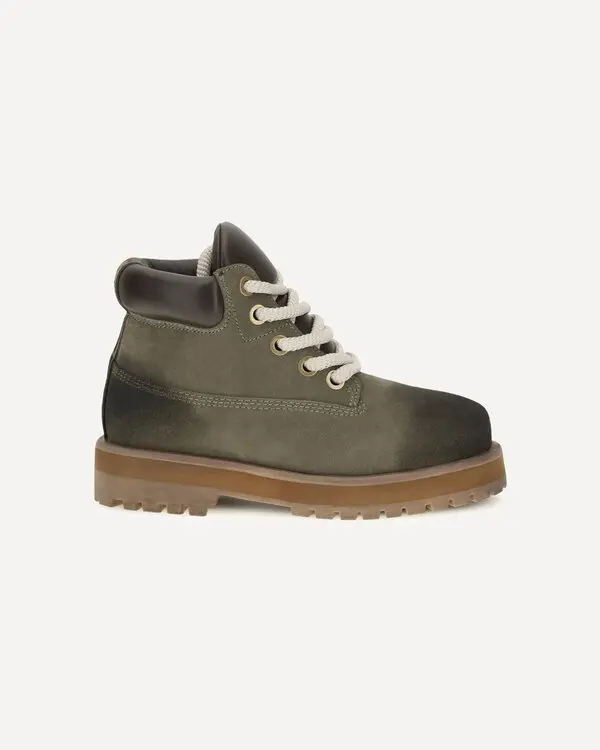 PDF CHANNEL Strada Lace-up Suede Booties
