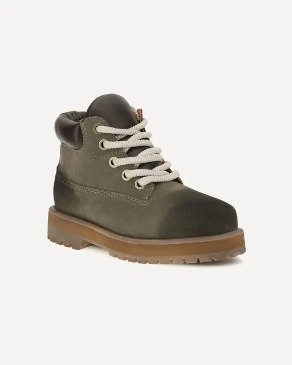 PDF CHANNEL Strada Lace-up Suede Booties