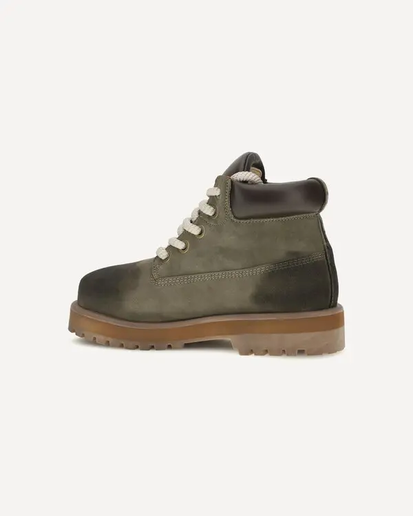 PDF CHANNEL Strada Lace-up Suede Booties