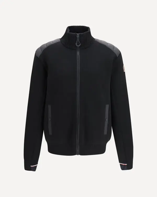 Moncler Woo-bend Insuated Zip-up Cardigan Mae