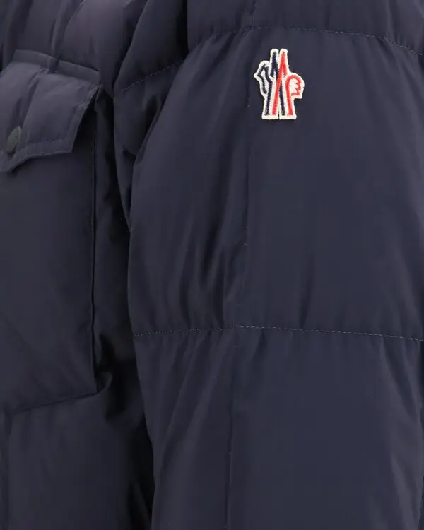 Moncler Geltech Down Ski Jacket With Corduroy Trim