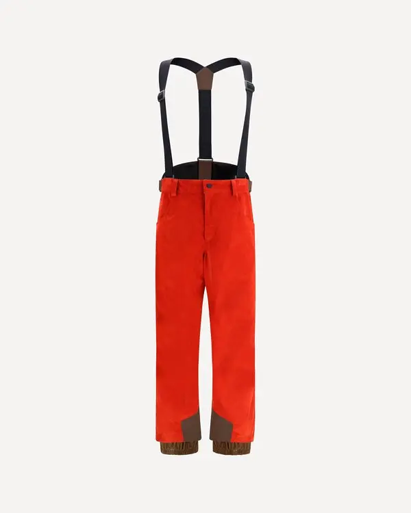Moncler Corduroy Insulated Ski Bib Pants Ale