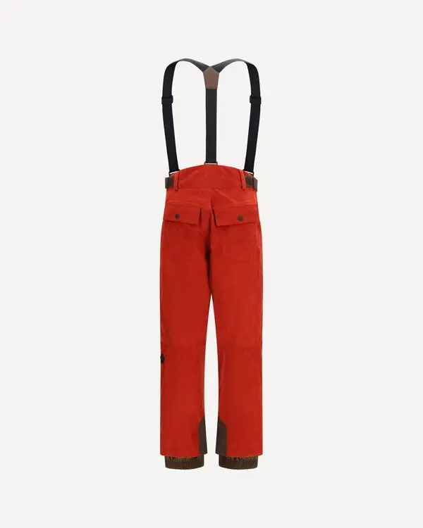 Moncler Corduroy Insulated Ski Bib Pants Ale