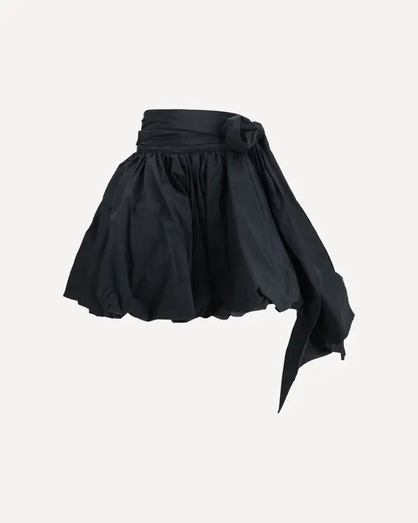 Blumarine Taffeta Skirt With Side Bow