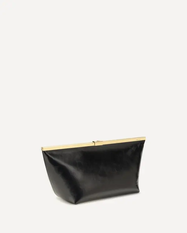 JIMMY CHOO Large Ganache Biker Leather Clutch