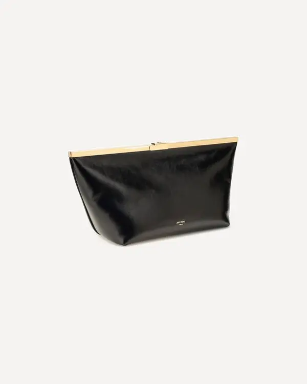 JIMMY CHOO Large Ganache Biker Leather Clutch