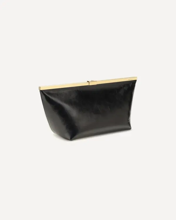 JIMMY CHOO Large Ganache Biker Leather Clutch
