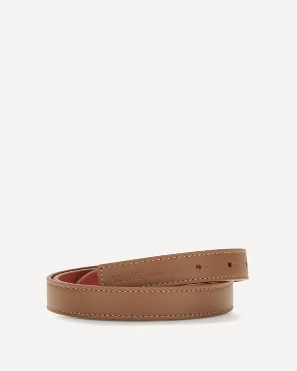 Loewe Reversible Leather Belt - Brown