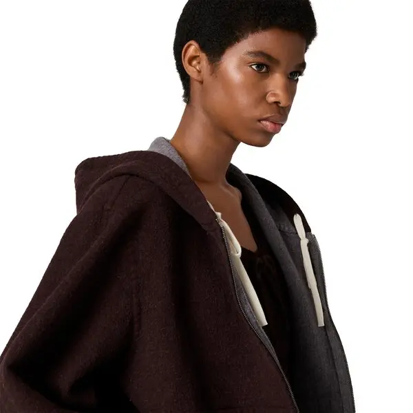 Miu Miu Washed Double Cashmere Blouson Jacket