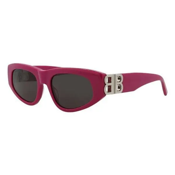 Balenciaga Inspired Mini Sunglasses - Fuchsia