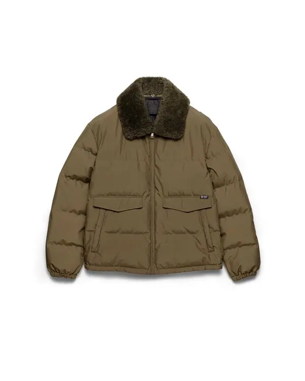 Prada Medium-weight Technical Fabric Down Jacket - Green