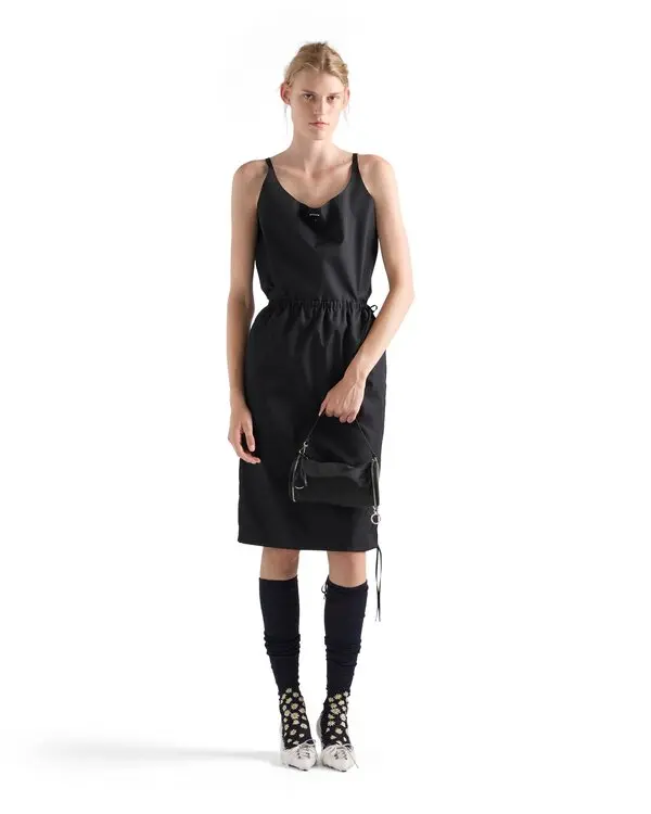 Prada Re-nylon And Leather Foldable Mini-bag