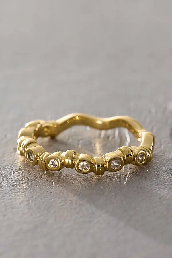 GHOST LONDON X Florence Ripple Pinky Ring - Clear