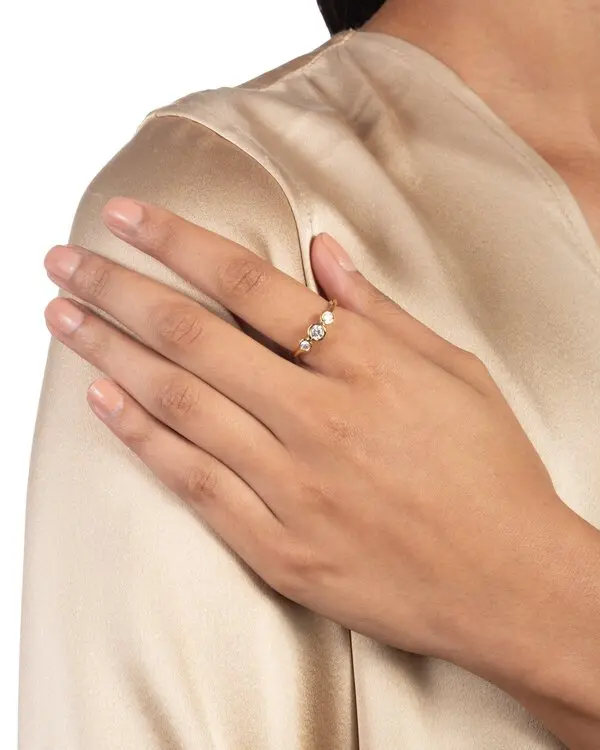Alexis Bittar Molten Vermeil Triple Stone Ring