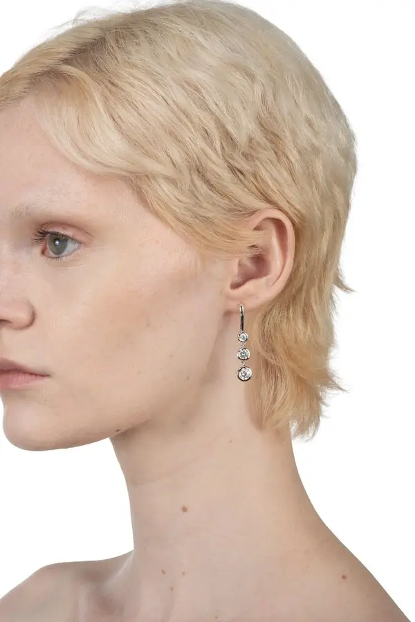 Alexis Bittar Molten Sterling Triple Drop Earring
