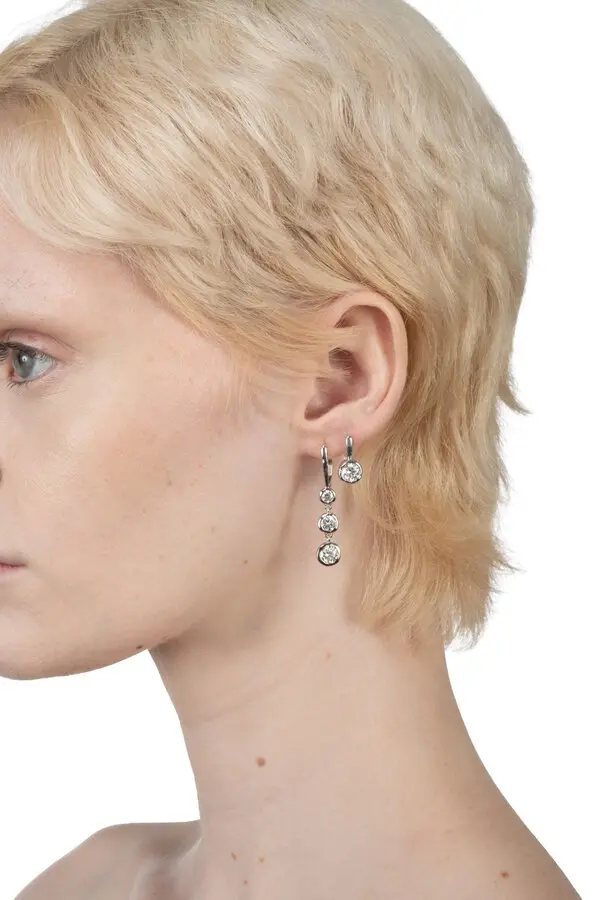 Alexis Bittar Molten Sterling Triple Drop Earring