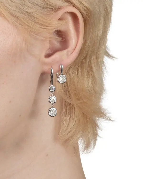 Alexis Bittar Molten Sterling Triple Drop Earring