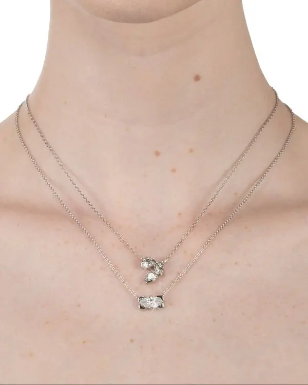 Alexis Bittar Solaris Sterling Navette Pendant Necklace