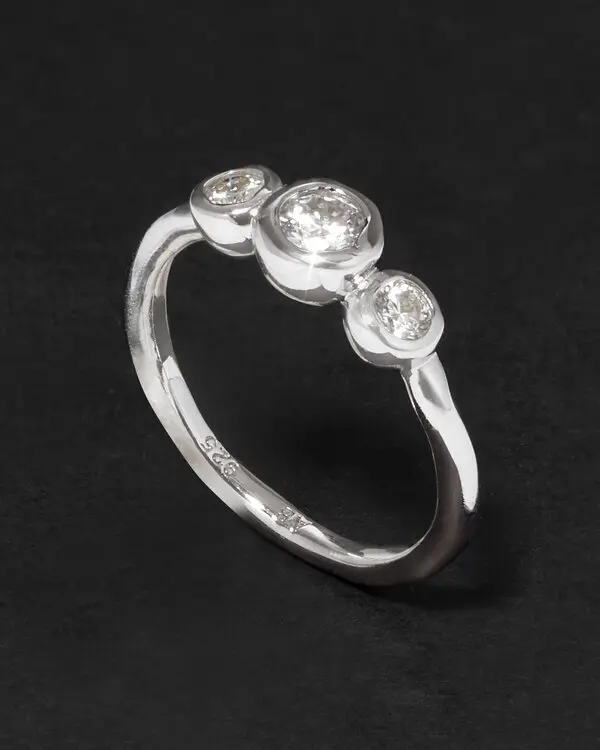 Alexis Bittar Molten Sterling Triple Stone Ring