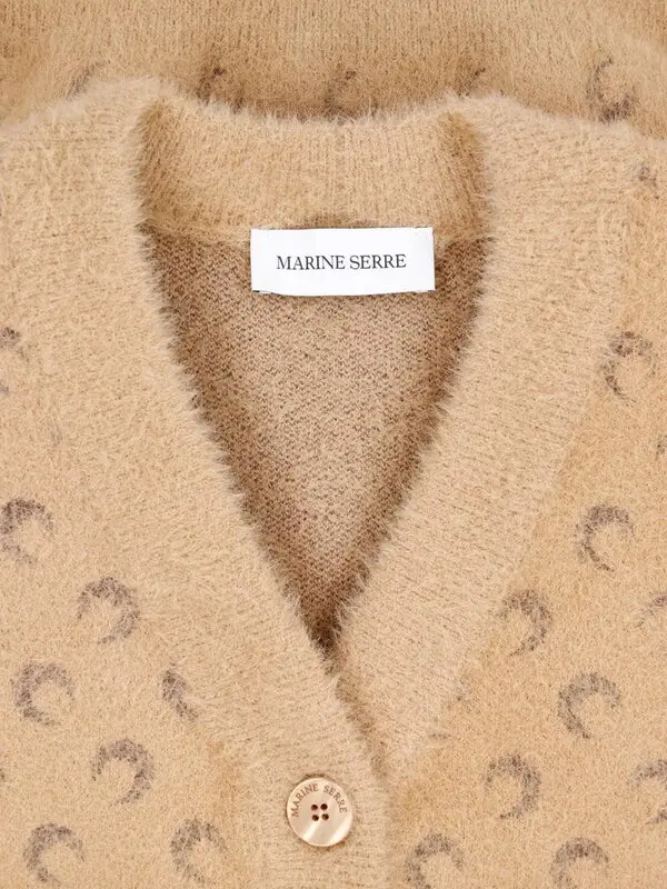 MARINE SERRE Cardigan "fluffy Moon