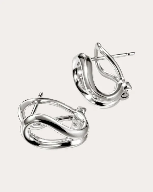 John Hardy Surf Omega-back Earrings