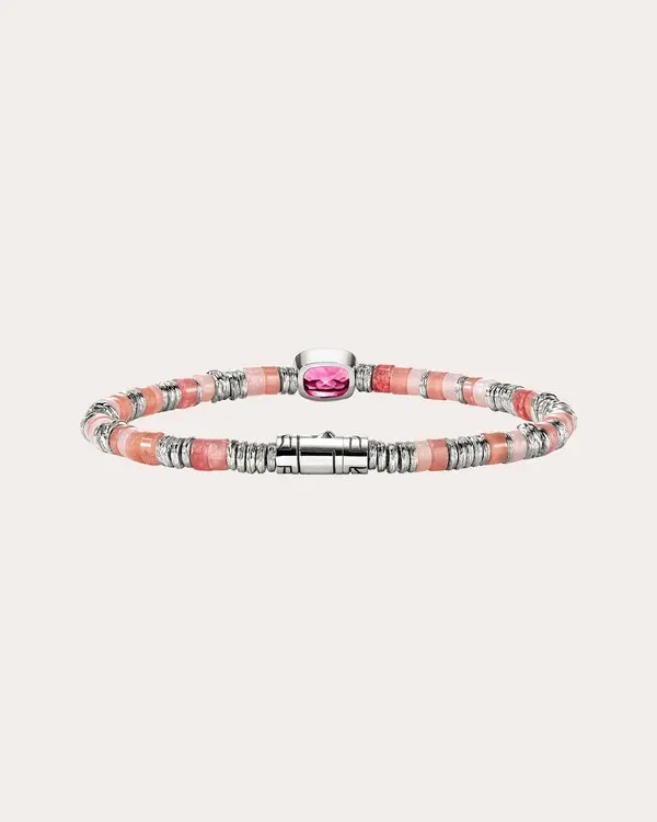 John Hardy Rhodolite Heishi Gem Bracelet