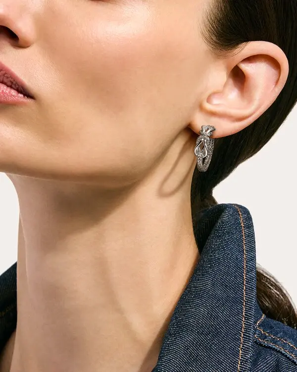 John Hardy Infinite Love Knot Hoop Earrings