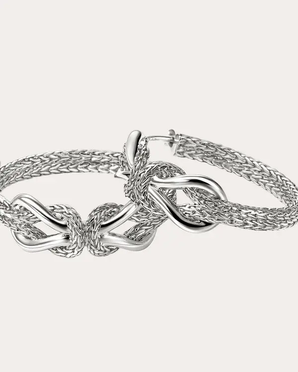 John Hardy Infinite Love Knot Hoop Earrings