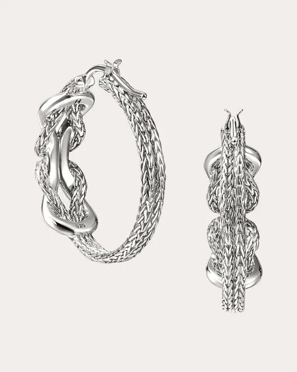 John Hardy Infinite Love Knot Hoop Earrings