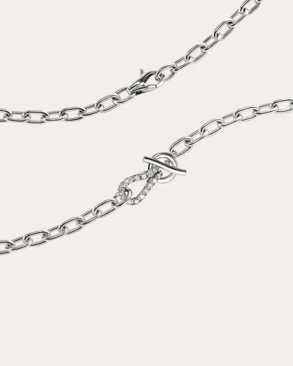 John Hardy Diamond Surf Toggle Necklace