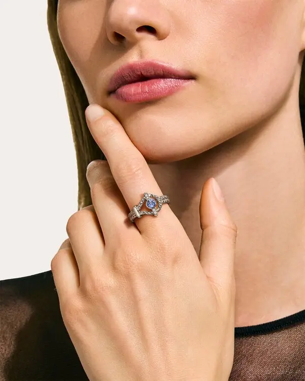 John Hardy Tanzanite & Diamond Icon Ring
