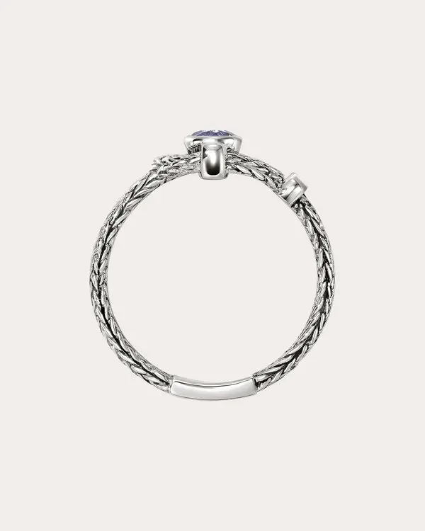 John Hardy Tanzanite & Diamond Icon Ring
