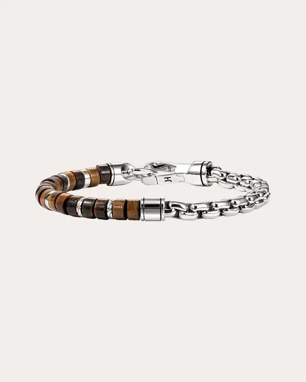 John Hardy Tiger's Eye Heishi Chain Bracelet