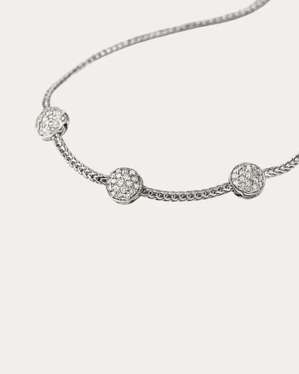 John Hardy Diamond Jh Essential Pavé Station Bracelet
