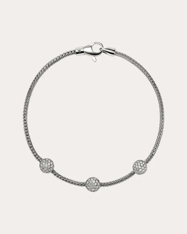 John Hardy Diamond Jh Essential Pavé Station Bracelet
