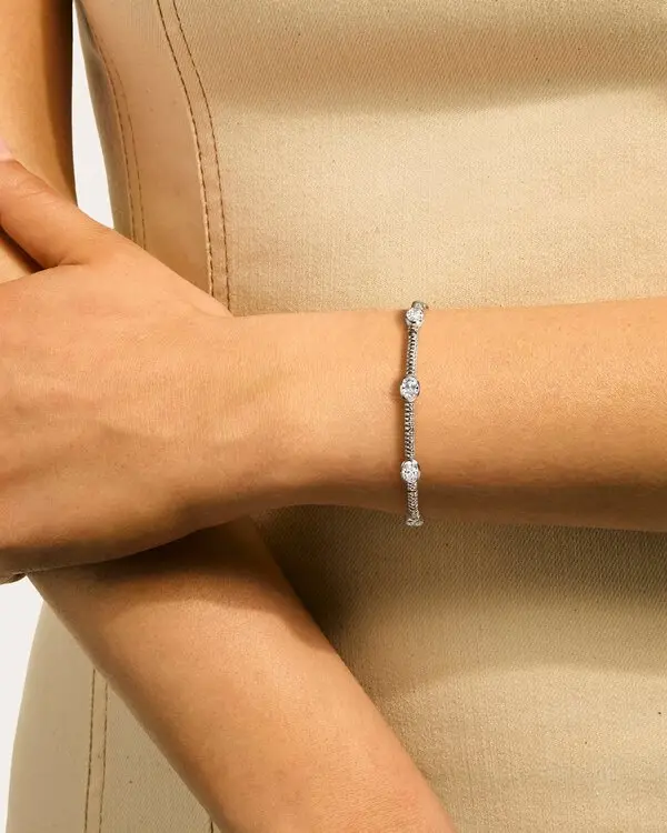 John Hardy Diamond Jh Lovestruck Heishi Station Bracelet