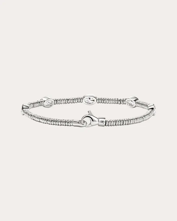 John Hardy Diamond Jh Lovestruck Heishi Station Bracelet
