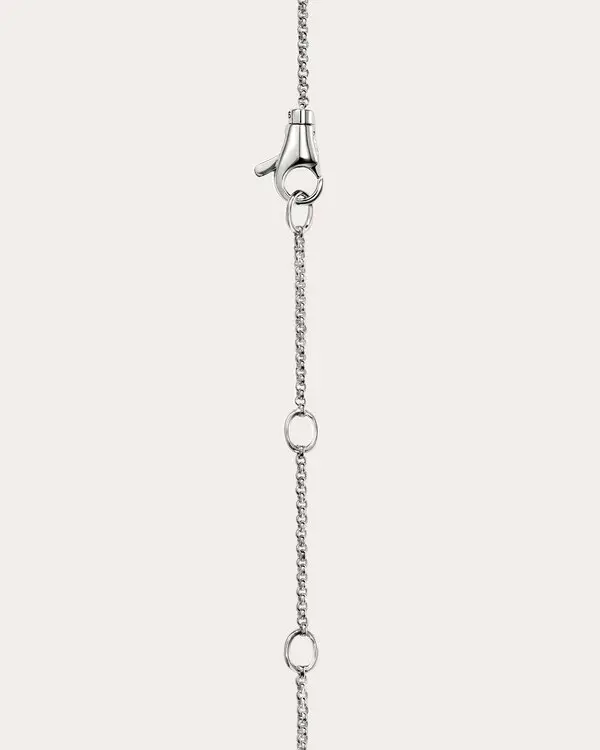 John Hardy Rhodolite & Diamond Heishi Gem Pendant Necklace